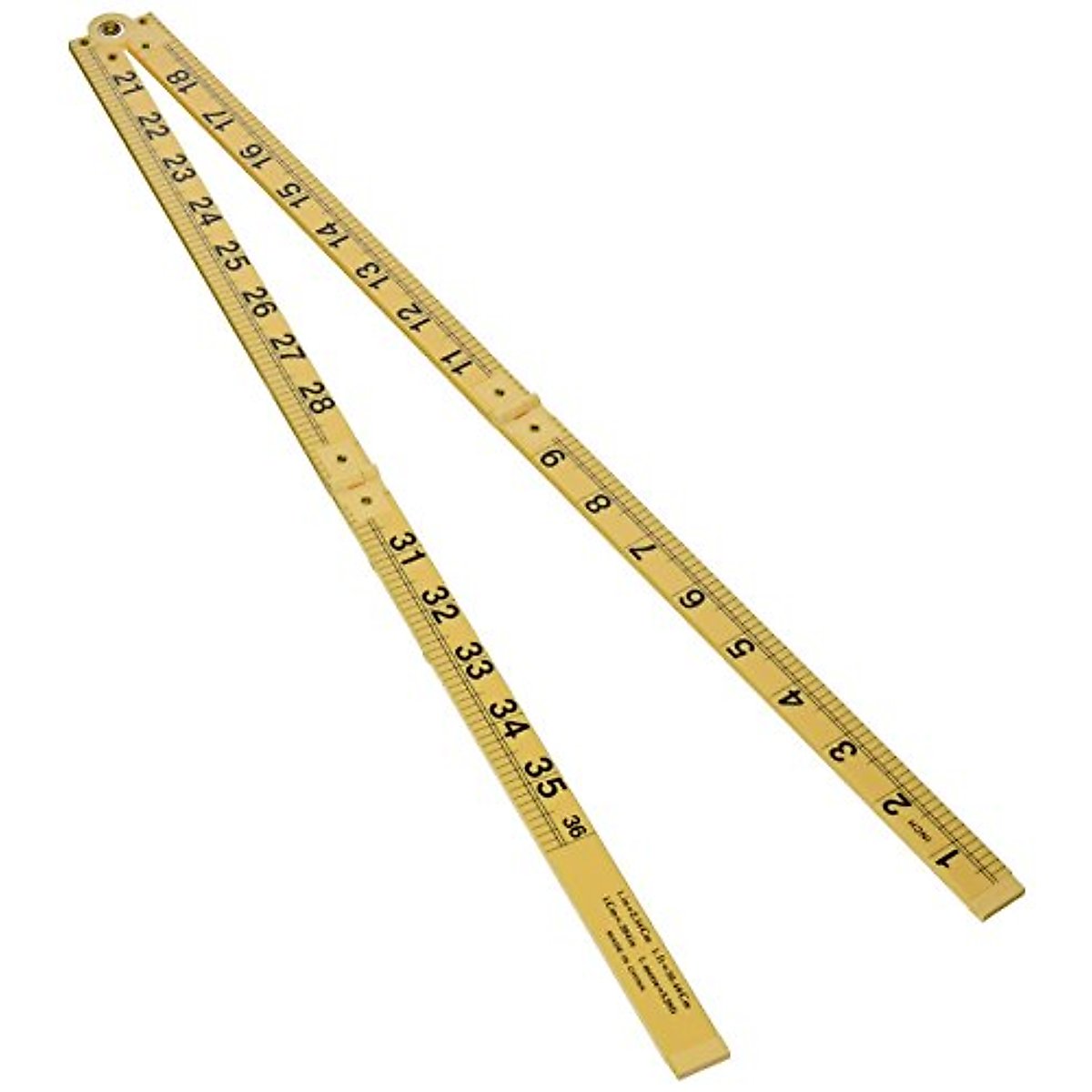 LEARNING ADVANTAGE Folding Meter Stick - Measure in Inches, Centimeters, Milimeters and Meters - Foldable Ruler for Metric and Imperial Measurement Systems