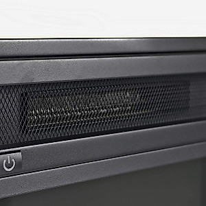 Geniqua 24" Insert/Freestanding Electric Fireplace w/Remote Heater Log LED Flame Timer