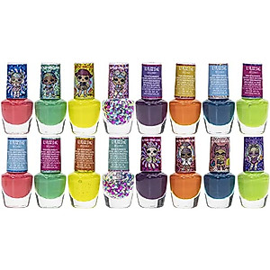 Townley Girl L.O.L Surprise Non-Toxic Peel-Off Water-Based Safe Quick Dry Nail Polish Gift Kit Set for Kids Set With Nail Dryer, AA Batteries Not Included, Ages 3+
