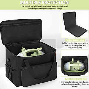 TORIBIO Storage Carry Bag Compatible with Bissell Carpet and Upholstery Cleaner 1400B/3353, Organizer/Case for Carpet Steam Cleaner, Travel Hand Bag with Extra Pockets for Accessories