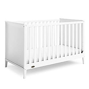 Graco Melbourne 3-in-1 Convertible Crib (White) – Converts from Baby Crib to Toddler Bed and Daybed, Fits Standard Full-Size Crib Mattress, Adjustable Mattress Support Base