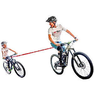 TowWhee - The Original Bike Bungee Tow Rope for Kids | MTB & Cycling Stretch Pull Strap for Riding Further with Your Child | Compatible with Any Bicycle