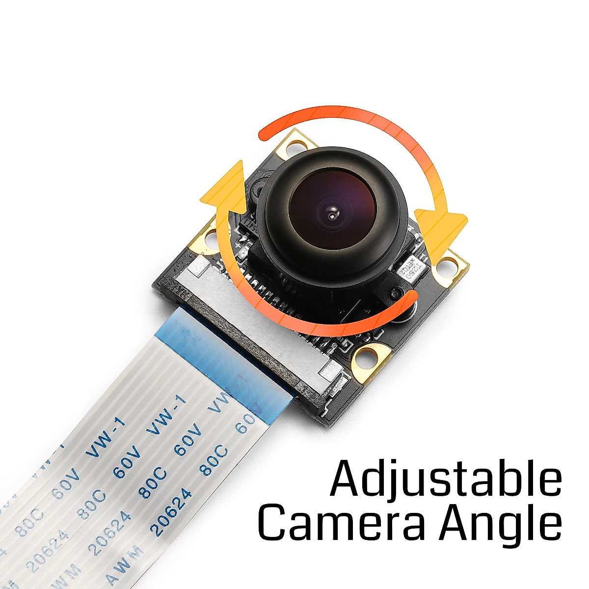 SainSmart Wide Angle Fish-Eye Camera Lenses for Raspberry Pi 3 Model B Pi 2 Model B+ Arduino, RoHS Certified