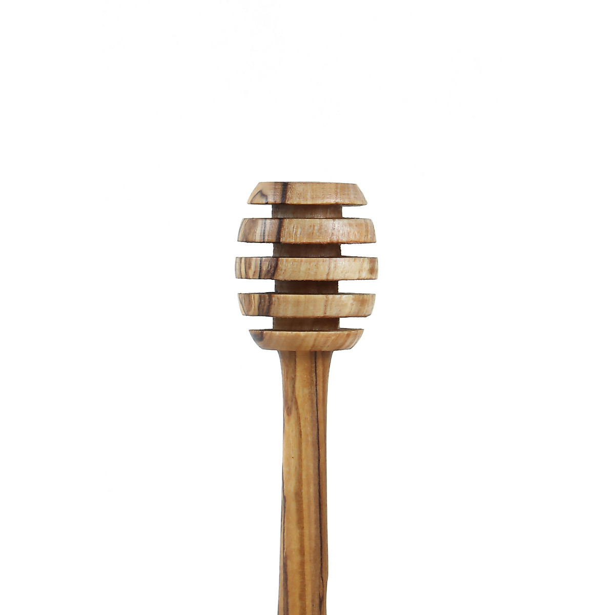 Generic Handcrafted Olive Wood Honey Dipper/Drizzler, Medium
