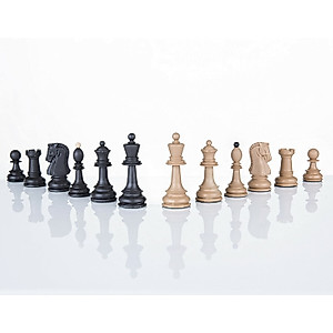 Chess and games shop Muba Dubrovnik 6EF Handmade Wooden Chess Set 21 Inch Board with Standard Plastic Wood Imitation Chessmen- Storage Box to Store All The Piece