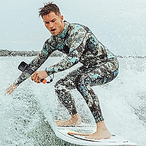 HSU Floating Hand Grip Waterproof Monopod Compatible with GoPro Hero 11/10 Black/Hero 9 Black, Handle Mount for Hero 8/7/6/5/4/ AKASO Campark Osmo Action Camera/Xiao Yi Action Camera