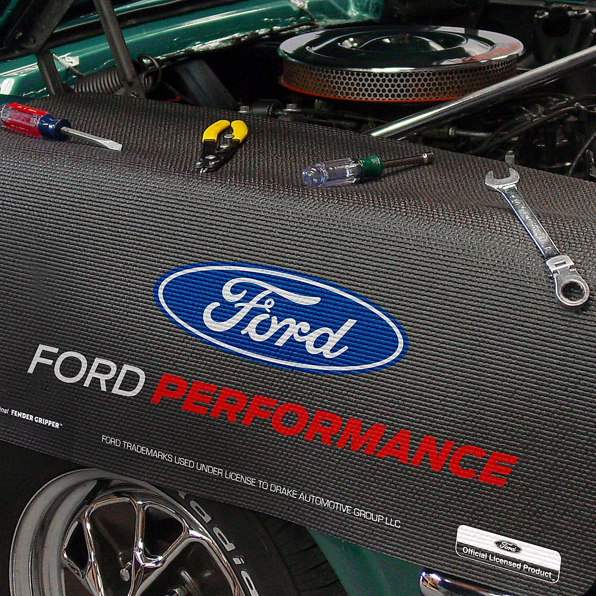 Fender Gripper Premium Fender Cover and Car Bumper Protector with Ford Performance Logo | Officially Licensed by Ford, Universal Fit, Model FG2142