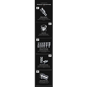 XINCHENG PRECISION Annular Cutter Set 6pcs 3/4 Inch Weldon Shank 2 Inch Cutting Depth 9/16” to 1-1/16 Cutting Diameter M2AL HSS Kit for Magnetic Drill Press with 1 Pilot Pins