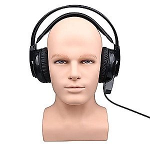 MEAHUS Mannequin Heads For Wigs Male Mannequin Head For Mask Display Foam Man Mannequin Head For Wigs ,Hats ,Headphones