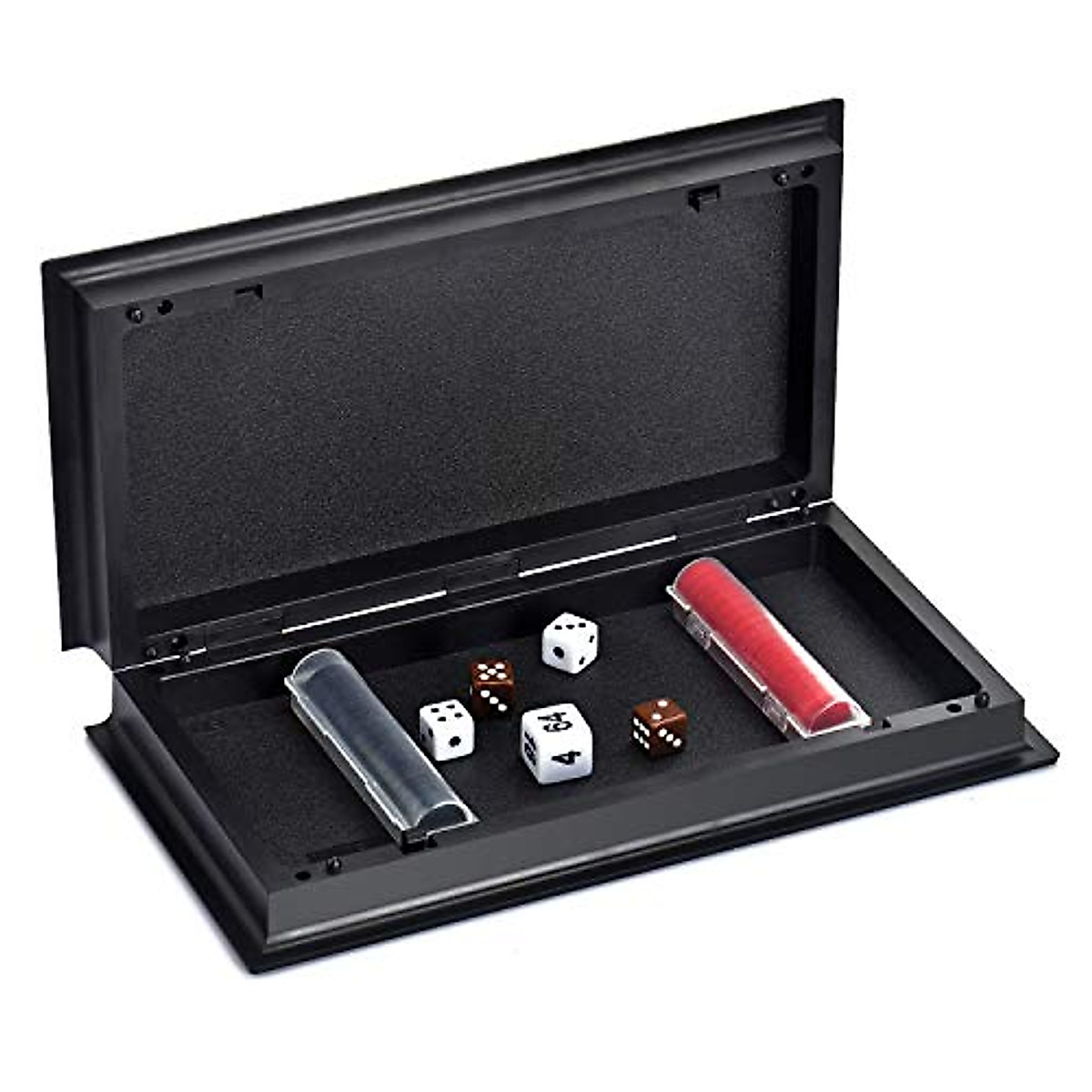 QuadPro Magnetic Backgammon Board Game Set with Folding Board Travel Games for Kids and Adults