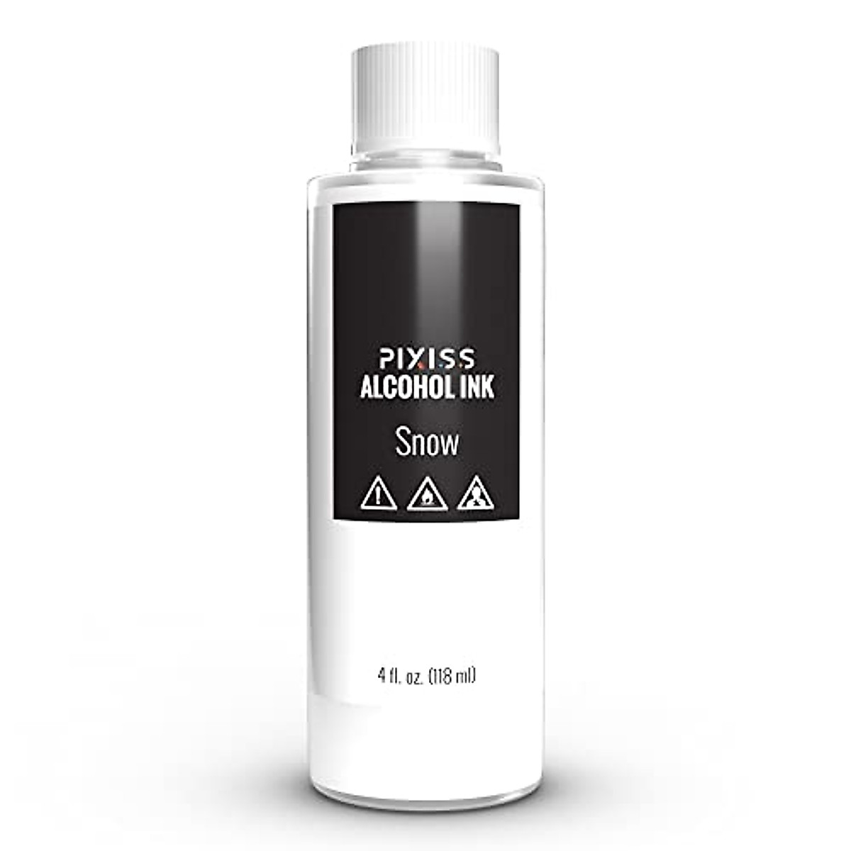 White and Black Alcohol Ink for Resin - Alcohol Ink Black Onyx and White Snow Colors 4-Ounce for Epoxy Resin, Tumblers, Resin Art, Alcohol Ink Paper, 3 Pixiss Needle Tip Applicator Bottles and Funnel