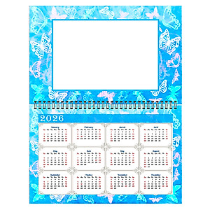 2025 Photo Frame Wall Spiral-bound Calendar (Add Your Own Photos) - 12 Months Desktop/Wall Calendar/Planner - (Edition #08)