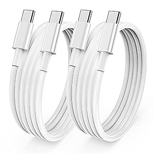 Kithumi USB C to C Cable 100W/5A, 2Pack 6Ft USB-C to Type C Cord for MacBook Pro Air 2020/2019/2018/2017/2016, USBC Fast Charging Cord for Apple-iPad Pro Air Mini, for Samsung Galaxy S22 S21 S20