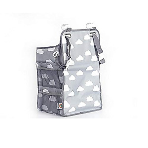 SC Printing World Hanging Diaper Caddy Organizer with Bibs Changing Table Diaper Stacker for Crib Storage, Playard and Nursery Organisation