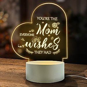 FEBDEY I Love My Mother-Best Mom Birthday Gifts from Daughter Son，Mom Birthday Gifts Night Light，Room Decoration Mom's Gifts