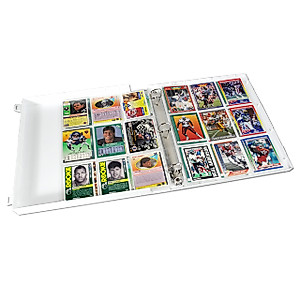 UniKeep Football Themed Trading Card Collection Binder with Trading Card Pages. (Football, Metal Rings)