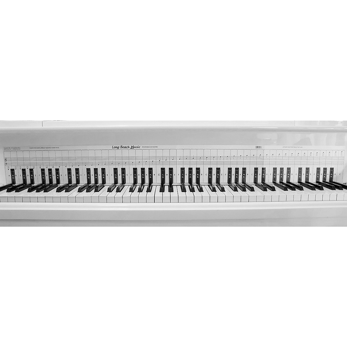 Practice Keyboard & Note Chart for Behind the Piano Keys