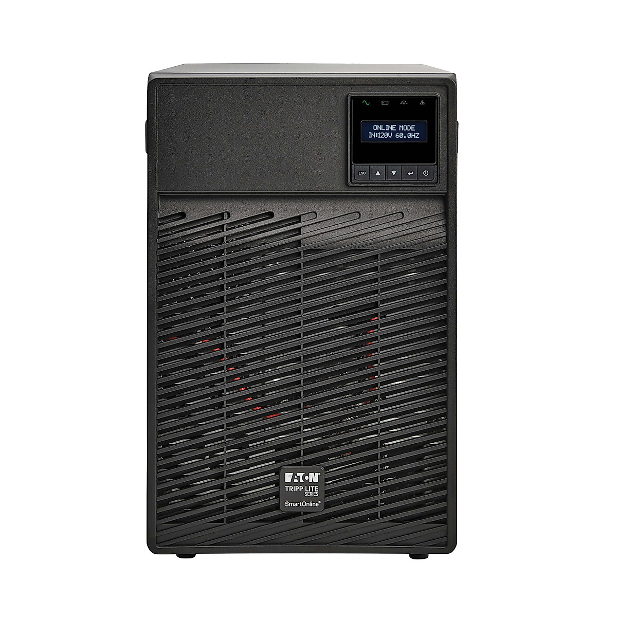 Tripp Lite Eaton Series SmartOnline 1500VA UPS Battery Backup, Pure Sine Wave Double-Conversion, 120V 1350W, Tower, LCD Screen, 6 Outlets, USB, DB9, 2 Year Warranty & $250,000 Insurance (SU1500XLCD)