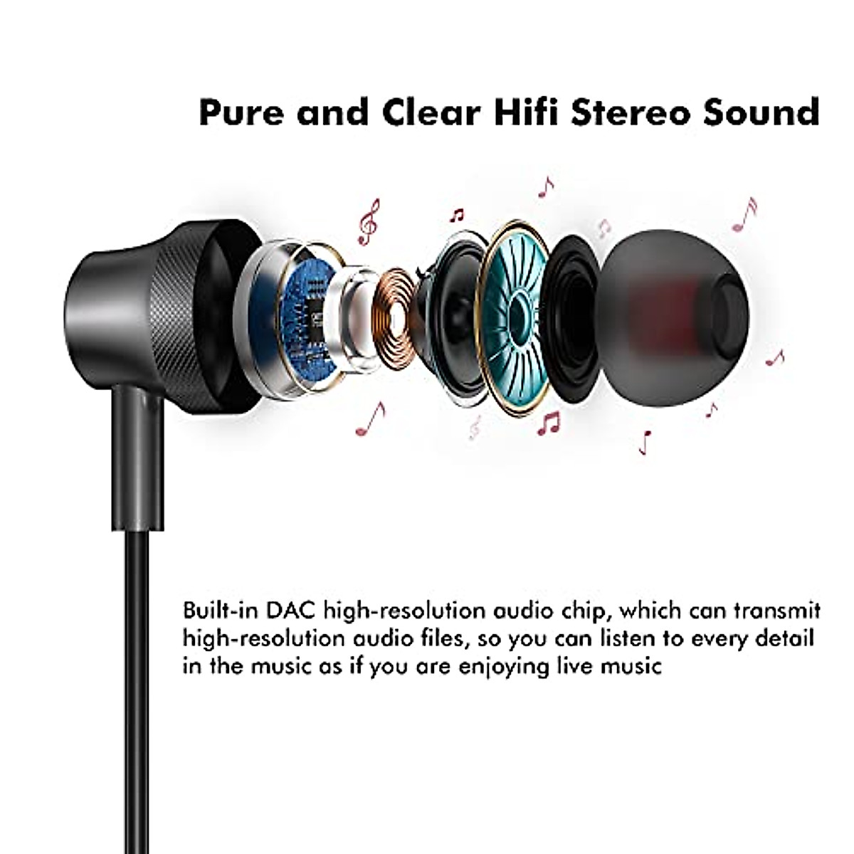 ACAGET USB C Headphones, USB Type C Earphones for Galaxy S23 Plus S22 Ultra Headset with Mic Wired Earbuds Noise Cancelling Headphone for Samsung S21 S20 FE A53 5G Pixel 6 7 Pro OnePlus 11 10 Pro 9 8T