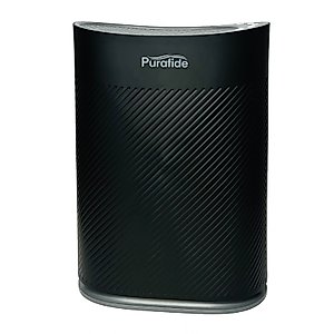 Purafide XP280 Veteran Owned 2-Yr H13 HEPA 3-stage filtration air purifier with Elegant Old Fashion Control Buttons for 1700 Sq Ft Coverage. Home, Bedroom, Pets, Dust (1, Black)