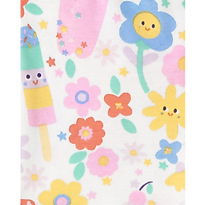 The Children's Place baby-girl and Toddler Short Sleeve Top and Shorts Pajama Set Glow-love/Popsicle 2 Pack Baby & Toddler - PJ Set 3T