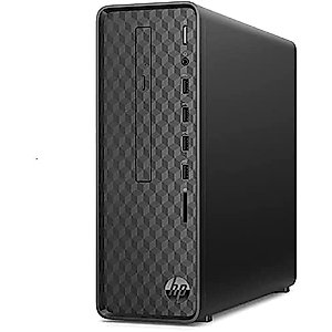 HP S01-pf1013w Slim Desktop Celeron G5900 3.4GHz Intel UHD Graphics 610 4GB RAM 1TB HDD Win 10 Home Black (Renewed)