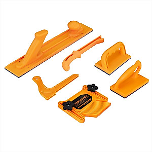 POWERTEC 71718 Safety Kit with Deluxe Featherboard for Use On Table Saws, Router Tables, Jointers and Band Saws