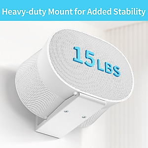 Heavy-duty Metal Speaker Mount for Sonos Era 300 Wall Mount Bracket - Space Saving Speaker Wall Mount Shelf Compatible with Sonos Era 300 Mount for Better Sound, White