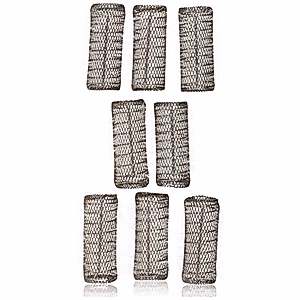 2 Pack (TOTAL 8 ROLLERS w/ 8 Pins) HAIR STYLING BRUSH ROLLERS & PINS Hair Curlers 3" x 1 1/8" Bristles