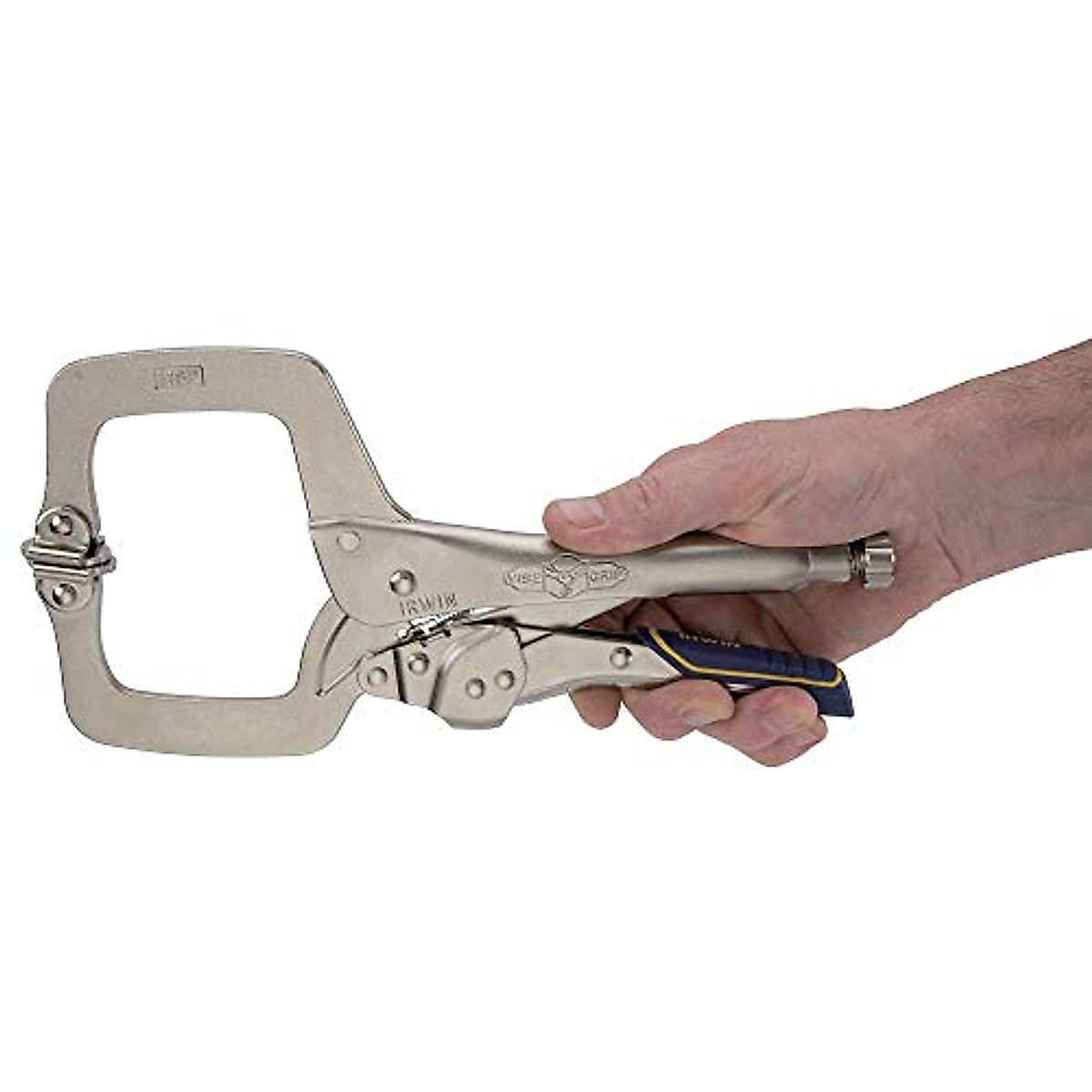 IRWIN VISE-GRIP Welding Pliers, Fast Release, C-Clamp with Swivel Pads, 11-Inch (IRHT82586)