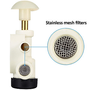 385314349 Toilet Water Valve Assembly RV Camper Trailer Toilet Repair Kit Compatible with Sealand Ecovac Vacuflush Flush Toilets Replacement for Foot Pedal Toilets Except 300 310 320 Model