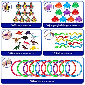 Amy&Benton 200PCS Goodie Bag Fillers Party Favors for Kids Birthday Pinata Filler Toy Assortment Prizes for Kids Classroom Rewards