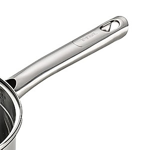 T-fal E75824 Performa Stainless Steel Dishwasher Safe Oven Safe Sauce Pan Cookware, 3-Quart, Silver