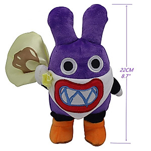 YIYO Mario Bros, U Nabbit Purple Rabbit Plush Toy Stuffed Animal Figure, 8.7 inch