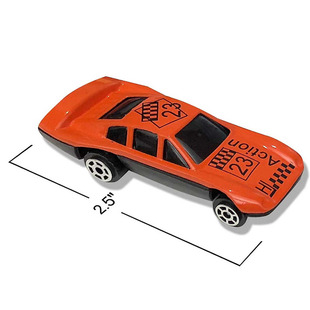 ArtCreativity 25 Pc Diecast Toy Vehicles Playset, Durable Diecast Mini Racer Cars in Assorted Designs, Cool Birthday Party Favors for Kids, Best Birthday Gift for Boys and Girls