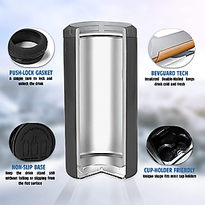 SANDJEST 4-in-1 Dad Tumbler Gifts for Dad from Daughter Son - 12oz Dad Fuel Can Cooler Tumblers Travel Mug Cup - Stainless Steel Insulated Cans Coozie Christmas, Birthday, Father's Day Gift for Daddy