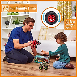 CHUCHIK Dinosaur Pull Back Car Toy. New Model Dinosaurs Vehicles Toys for Kids and Toddlers. Dino Cars are for Boys and Girls 2 3 4 5 6 Year Old