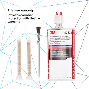 3M Impact Resistant Structural Adhesive, 07333, Two-Part Epoxy, True Automotive OEM Recommended, 200 mL/6.75 fl oz Cartridge, Purple