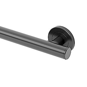Gatco 858MX Latitude II, Grab Bar, 42”, Matte Black/ADA Compliant Wall Mount Stainless Steel 42 Inch Safety Grab Bar for Bathroom