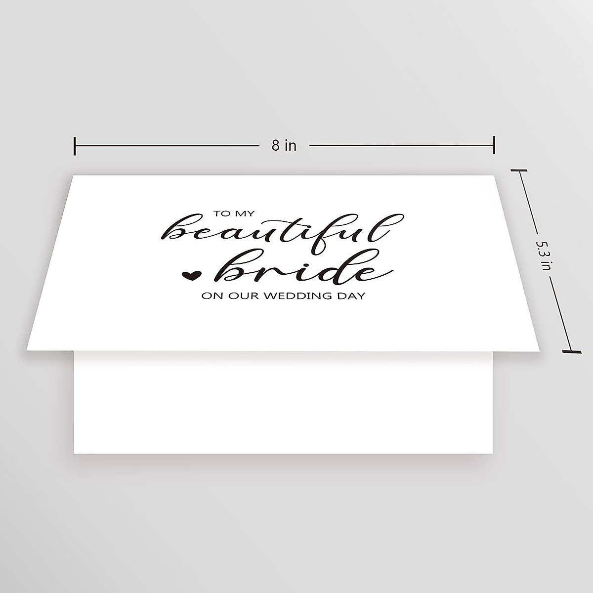 Goroar To My Beautiful Bride on Our Wedding Day card, Bride Wedding Day Card, Card for Bride