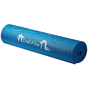 Instructional Yoga Mat/Educational Yoga Mat (Best Yoga Mat for Beginners Extra Thick Extra Long Learn Yoga or Better Your Alignment Works As a Kids Yoga Mat As Well As an Adult Yoga Mat)