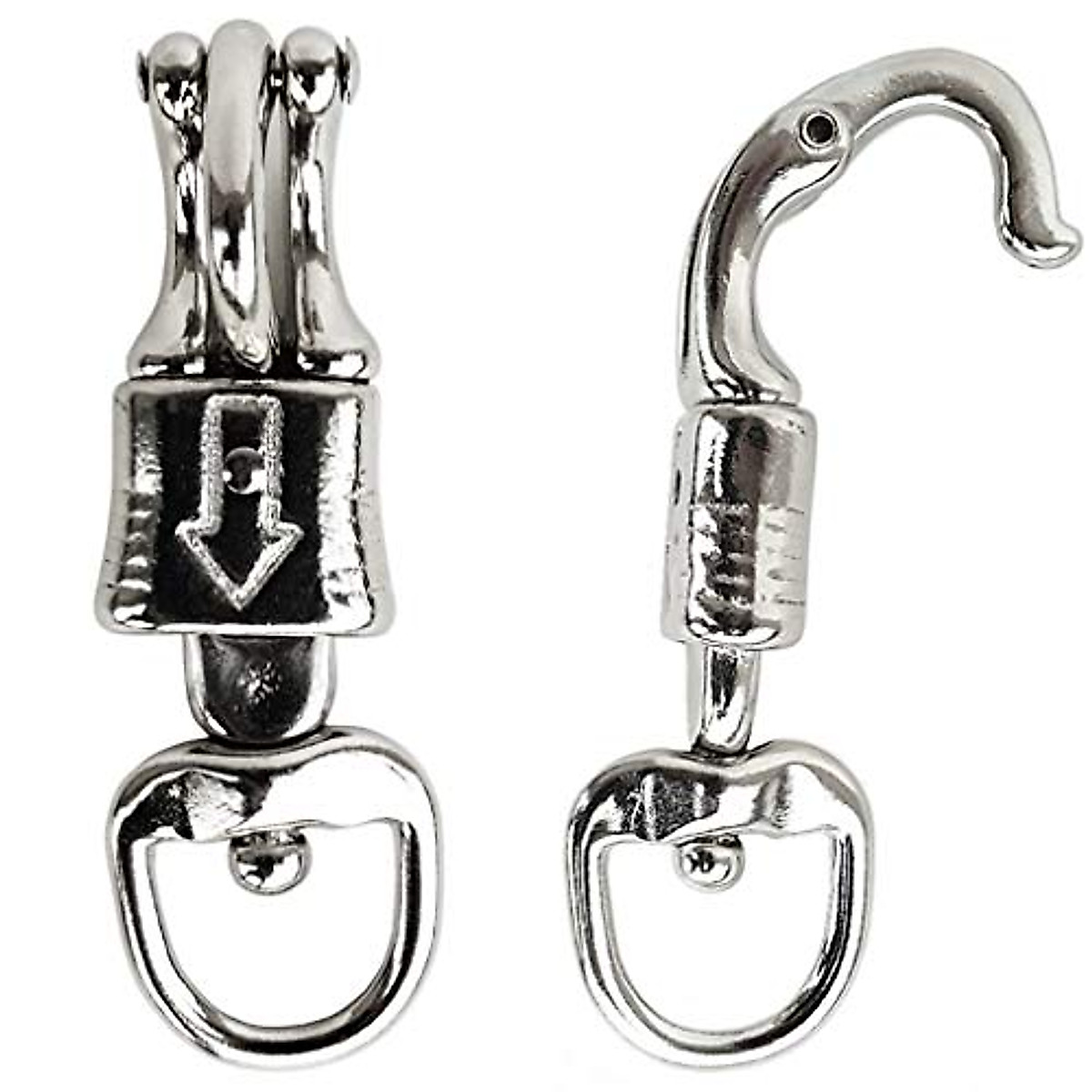 Concho King 2 Pack of Quick Release Panic Snap W/Round Swivel 1" X 4-1/2"