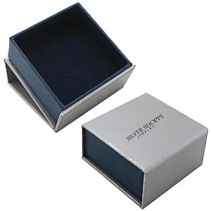 Silver Shoppe Jewelry Solid Sterling Silver Cross Necklace with 2mm Italian Figaro Chain For Women - 18