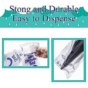100 Pack Wet Umbrella Bags Fits Most Stands Plastic Replacement Bag Refills