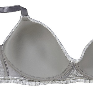 Hanes womens Oh So Light Foam Comfortflex Fit Wirefree Mhg521 Bra, Coolest Grey Heather Print, Large US