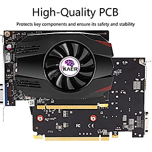 KAER GeForce GT 1030 GDDR5 2GB 64 Bit VGA HDMI Outputs PCI Express 3.0 x4 DirectX 12 Graphics Card, Nvidia Gaming PC Video Card