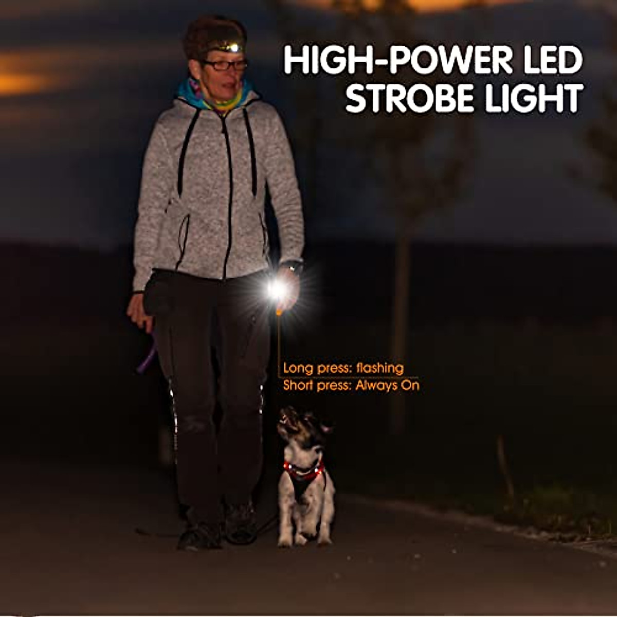 nzonpet Anti Barking Device, Ultrasonic 3 in 1 Dog Barking Deterrent Devices, 3 Frequency Dog Training and Bark Control 16.4Ft Range Rechargeable with LED Light and Wrist Strap Yellow