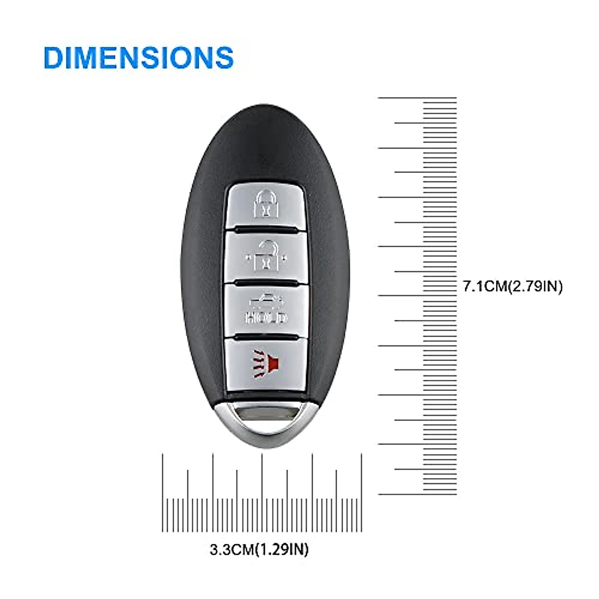 Car Smart Key Fob Replacement Fits for Nissan Altima 2007-2012 /Nissan Maxima 2009-2014 FCC ID: KR55WK48903
