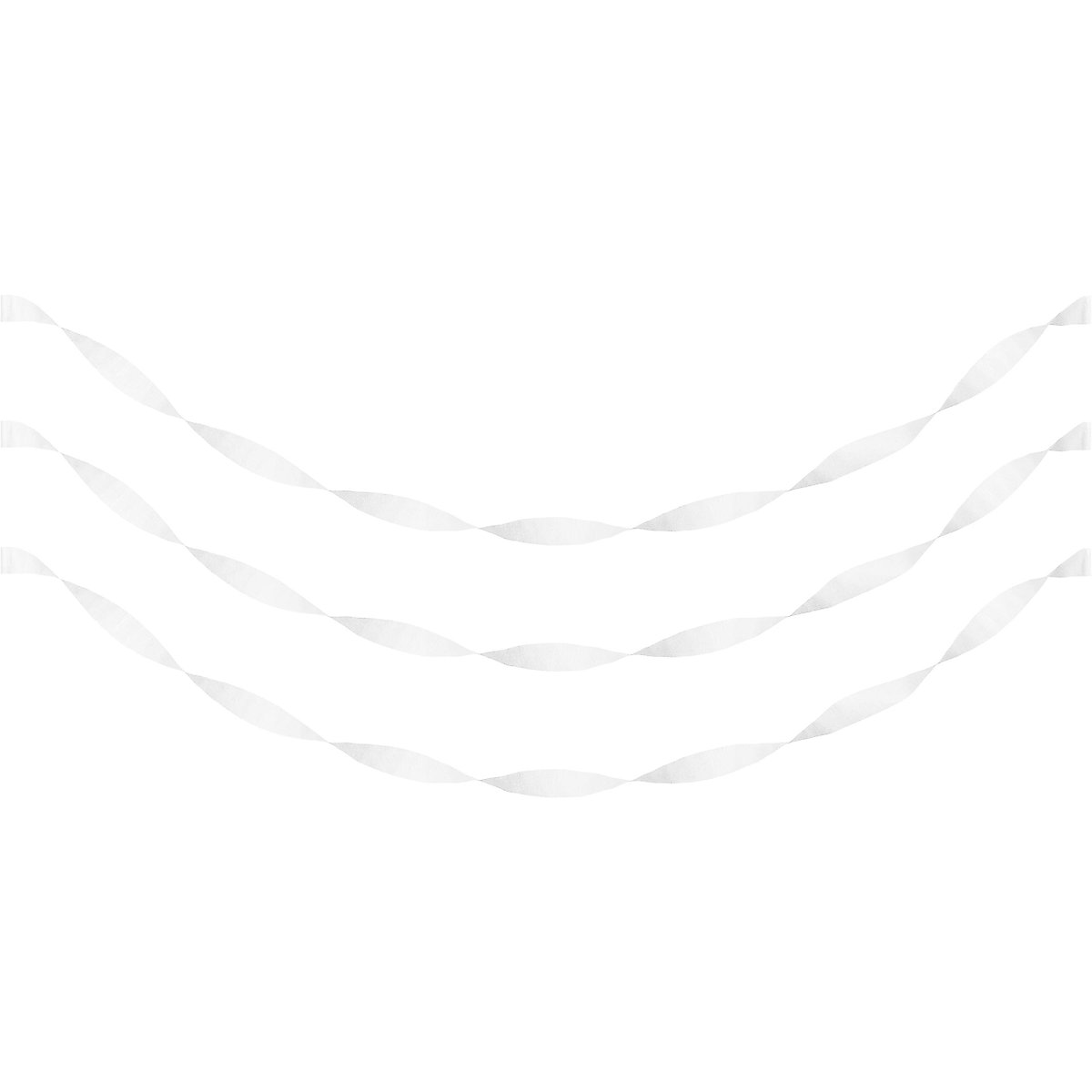 Creative Converting Touch of Color Crepe Paper Streamer Roll, 81-Feet, White