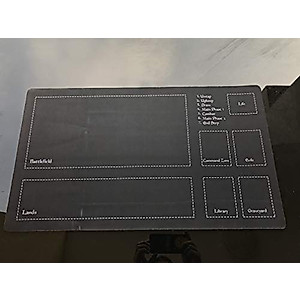 Black Background White Lines Board Games Playmat, Magica Card The Games Play Mat Bag